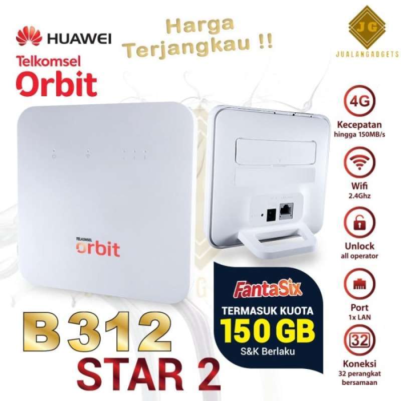 Jual BEST PROMO Router Huawei B312 Orbit Star 2 Home Modem Free ...