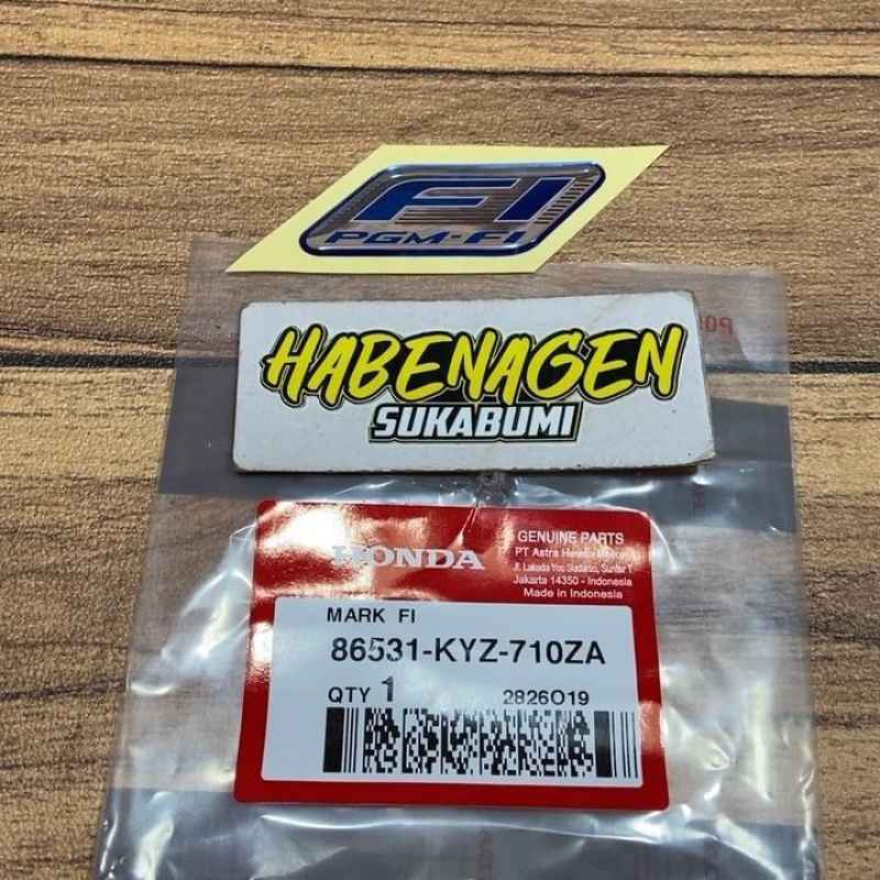Jual Emblem Stiker Label Fi Pgmfi Pgm Fi Honda Mark Fi Harga Satuan Ori ...
