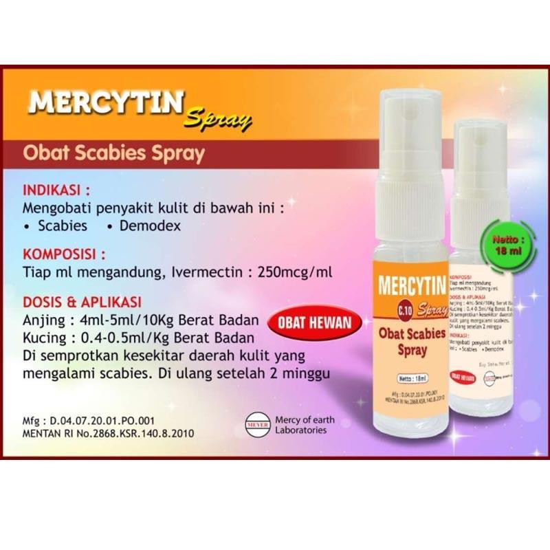 Jual Mercytin Spray 18ml - obat scabies hewan di Seller Petshopid ...