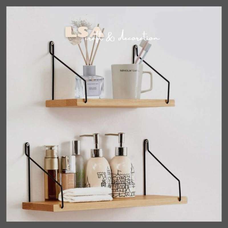 Jual Rak Dinding Tempel Raka Kayu Rak Buku Rak Tanaman Hiasan Dinding ...