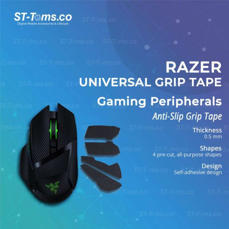 Jual Razer Universal Grip Tape - Pre-cut Adhesive Grip Tape for Gaming ...
