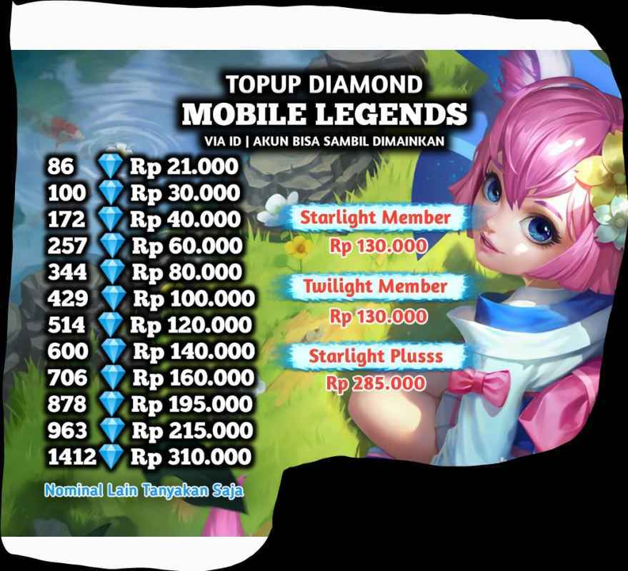Jual Diamond Mobile Legends BB Murah - 514 💎 di Seller Ameyuri Store ...