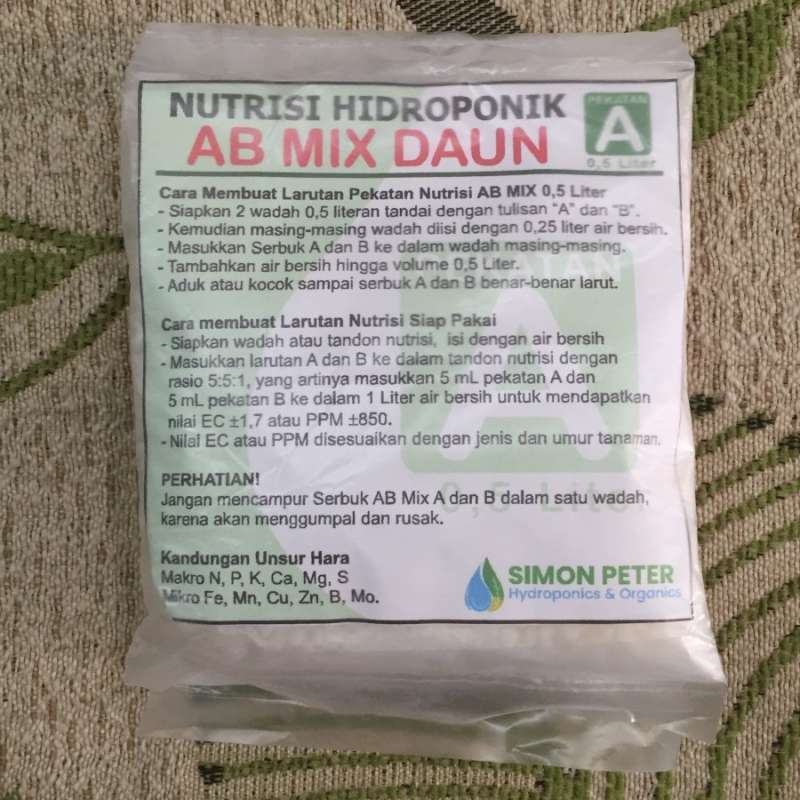 Promo Ab Mix Daun Pekatan 500ml Serbuk Konsentrat Pupuk/nutrisi ...