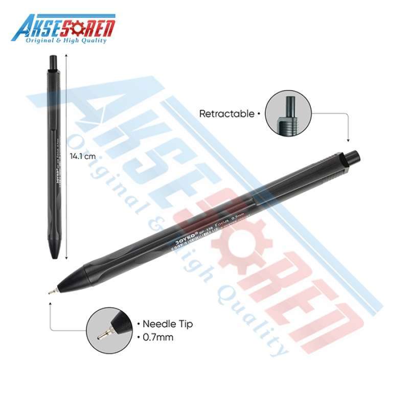 Jual Pulpen Focus Joyko Bp-338 [1 Pack/12 Pcs] / Bolpoin Joyko ...