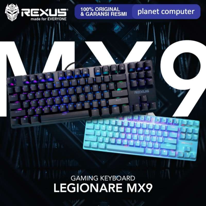 Jual Rexus MX9 Legionaire TKL Mechanical Gaming Keyboard Mekanikal MX 9 ...