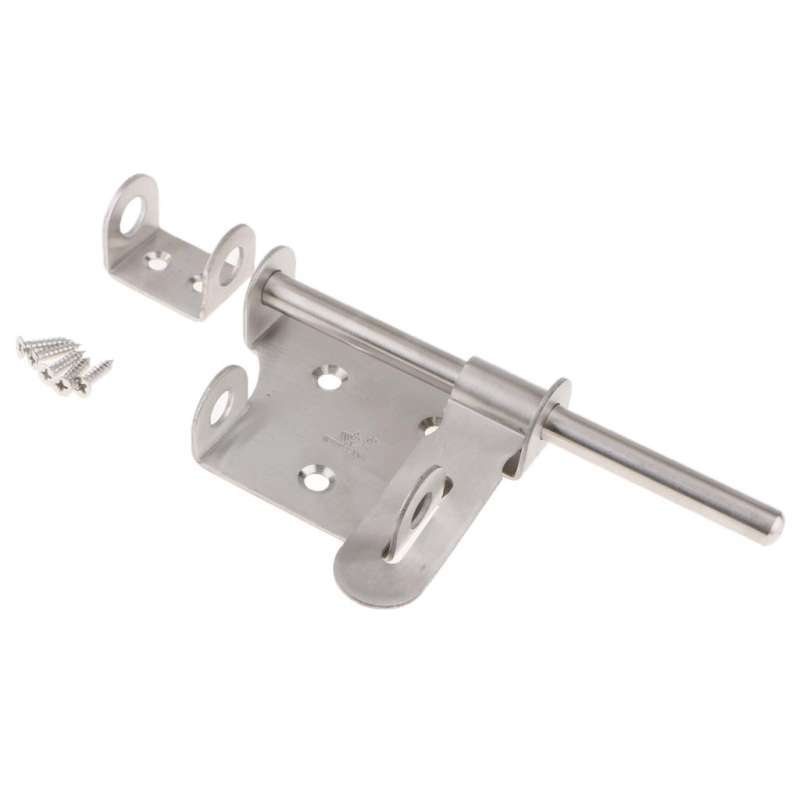 Jual Stainless Steel Door Lock Latch Security Bathroom Barrel Bolt Pad ...