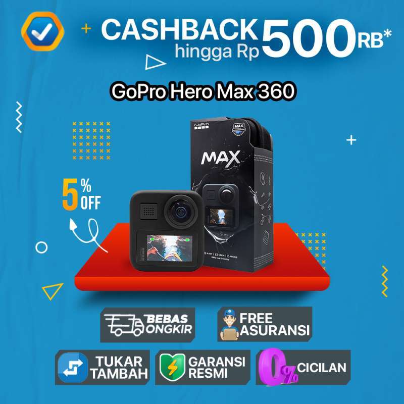 Jual Gopro Hero Max Camera 360 - Go Pro Hero Max Black Di Seller Gadget ...