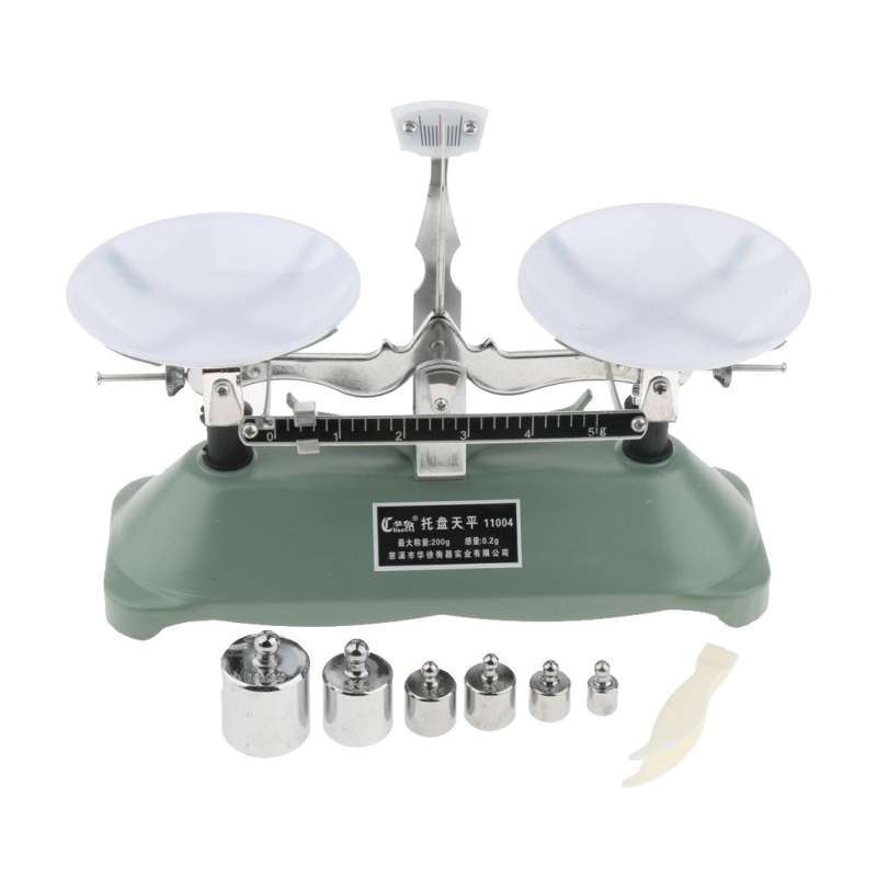 Jual 200 Gram Table Balance Scale With 6 Weights Physics Science Toy ...