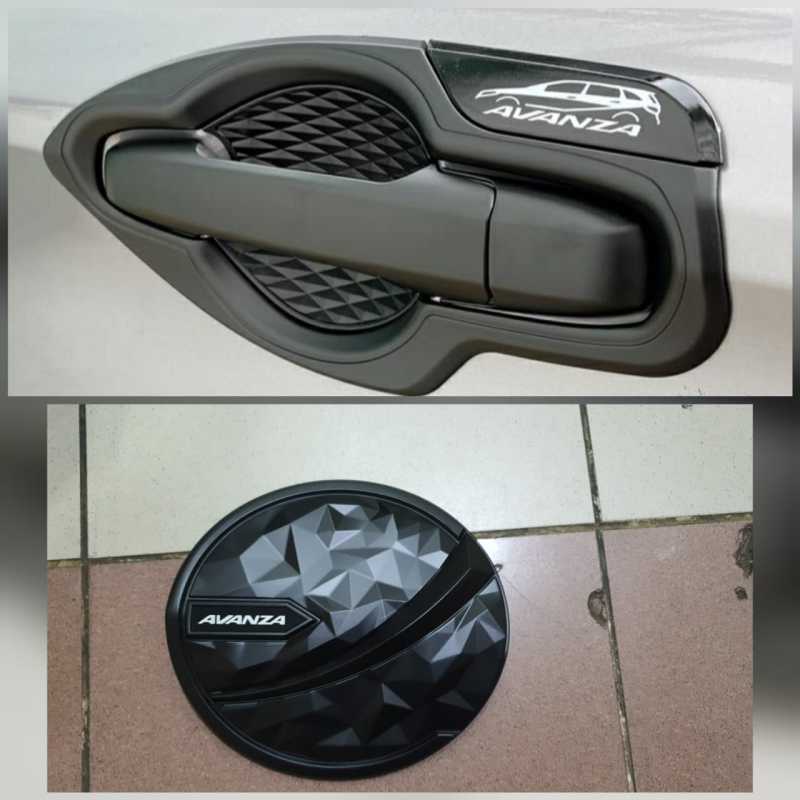 Jual Paket Outer Mangkok Cover Handle Tank Cover All New Avanza 2022 HItam Doff - Hitam Doff di ...