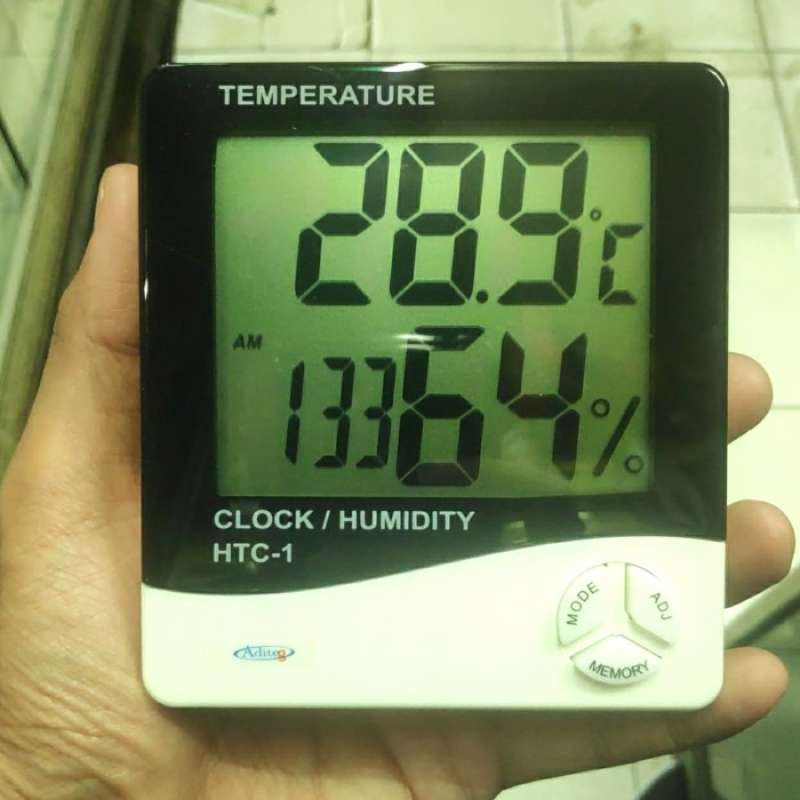 Jual Pengukur Suhu Ruangan Digital Thermometer Dan Hygometer Aditeg Di ...