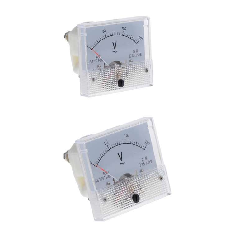 Jual 2 x 85L1 AC Voltmeter Panel Voltage Meter Gauge Electrical ...