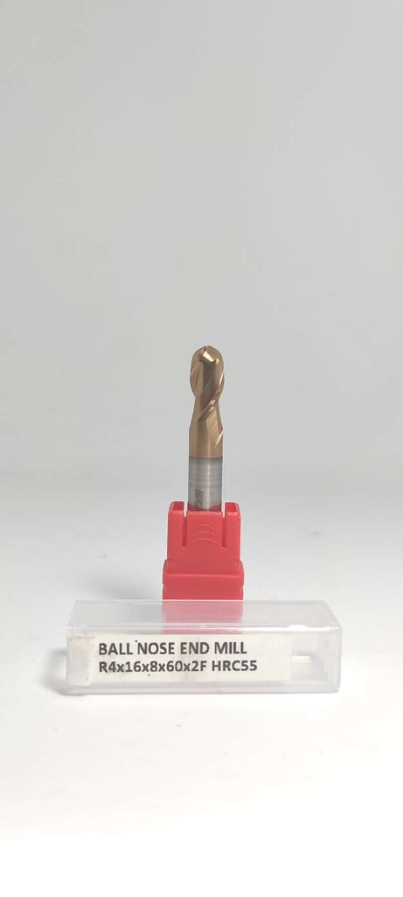 Jual Radius 4 mm diameter 8 mm Ball Nose End Mills 2 Flute HRC55 ...