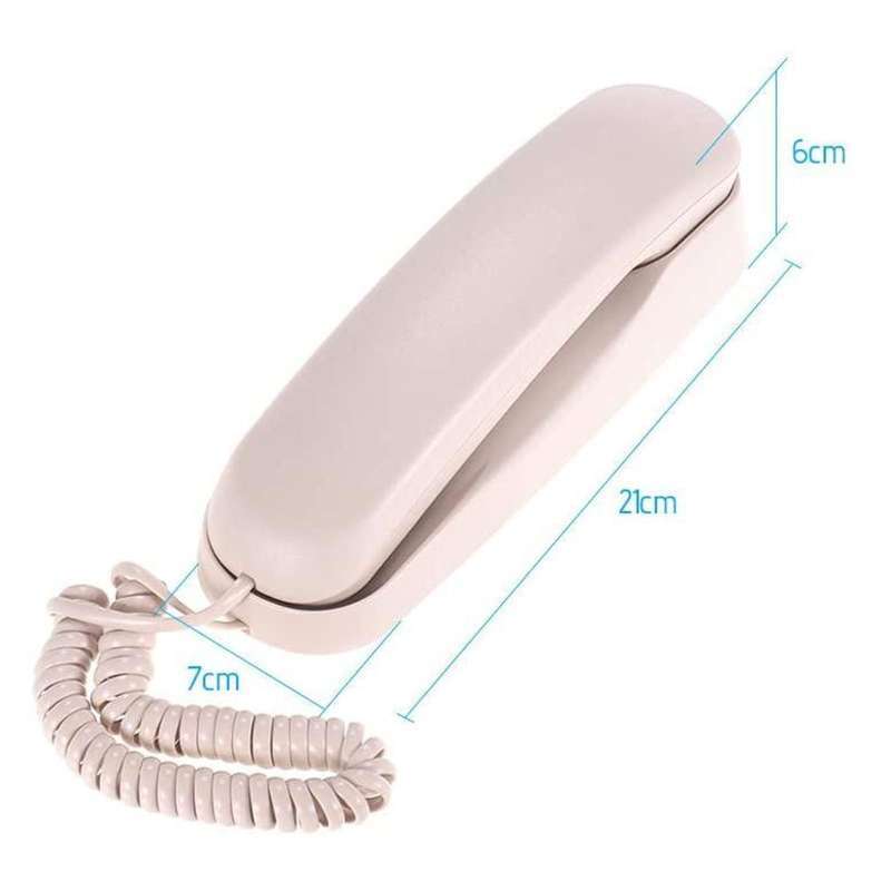 Jual Wall Mount Desktop Corded Fixed Telephone Landline Wired Handset ...