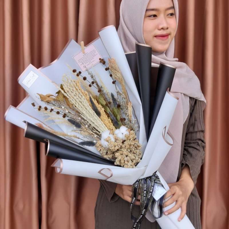 Jual Buket Bunga Kering Wisuda untuk Pacar Dried flower Large Bouquet ...