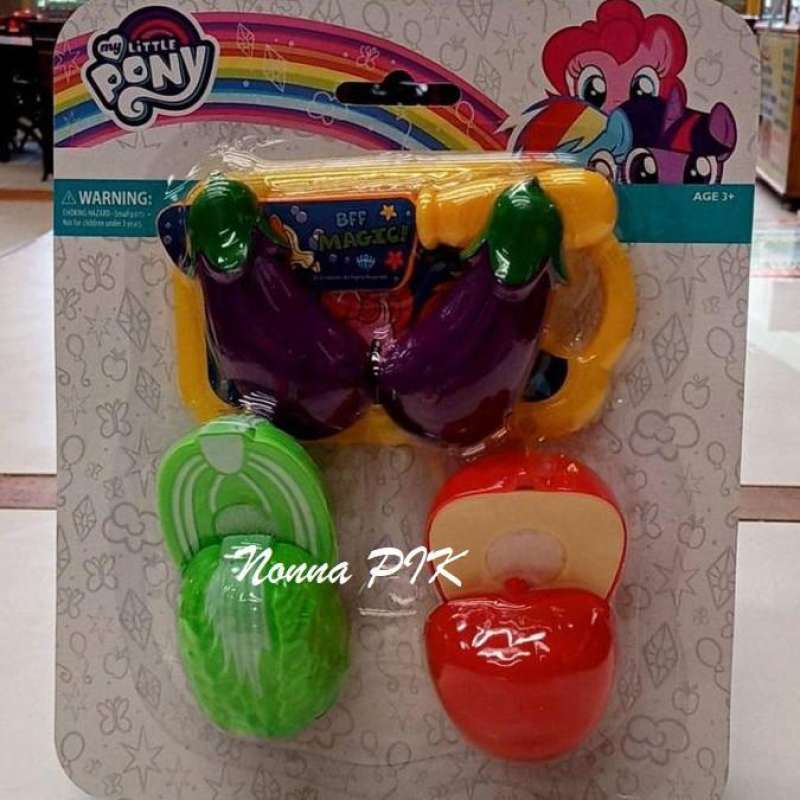 Jual Mainan Food Set Cutting Fruit - Vegetables My Little Pony di ...