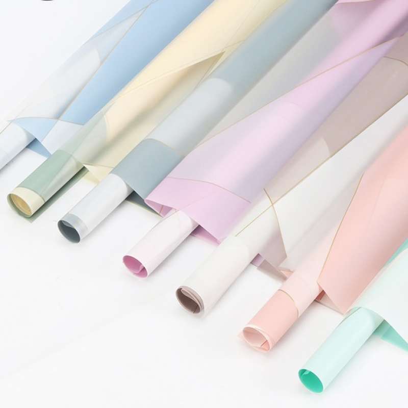 Jual Better Home- 5 Lembar Wrapping Flower Paper Garis Abstrak ...