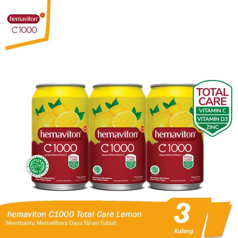 Promo Hemaviton Bundle Pack C1000 Lemon Liquid (330ml x 3pcs) Diskon 41 ...