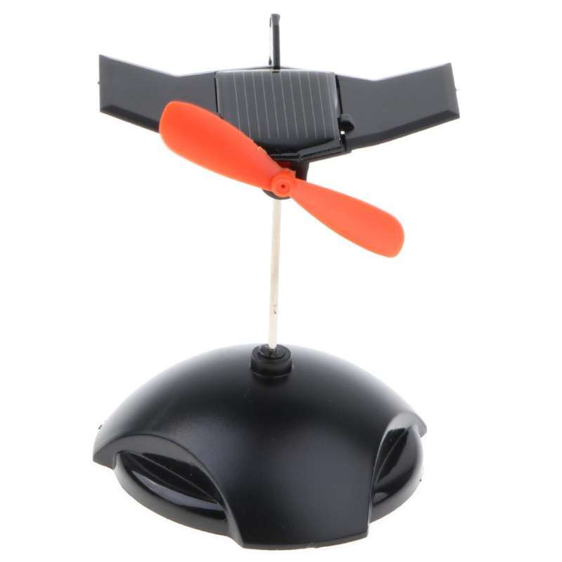 Jual Creative Solar Powered Propeller Rotating Plane Model Bubblehead ...