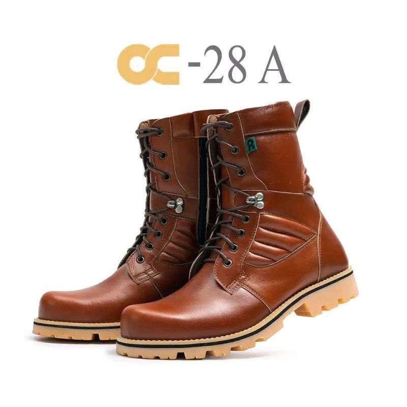 Jual Sepatu Pdl Safety Boot Coklat Pria Full Bahan Kulit Sapi Asli ...