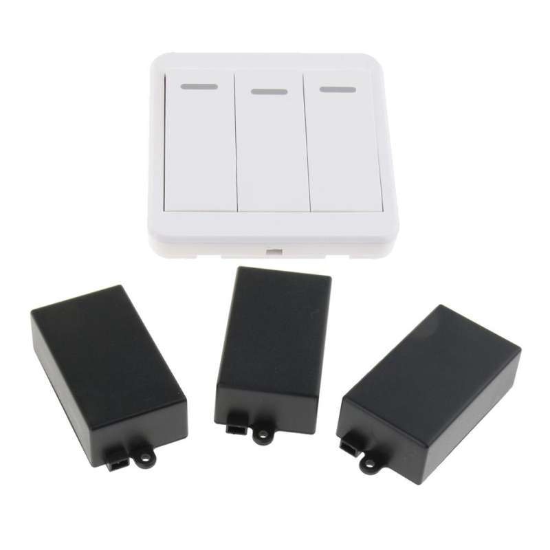 Jual AC 85~250V 3 Channel Remote Control Switch Home Light Lamp ...