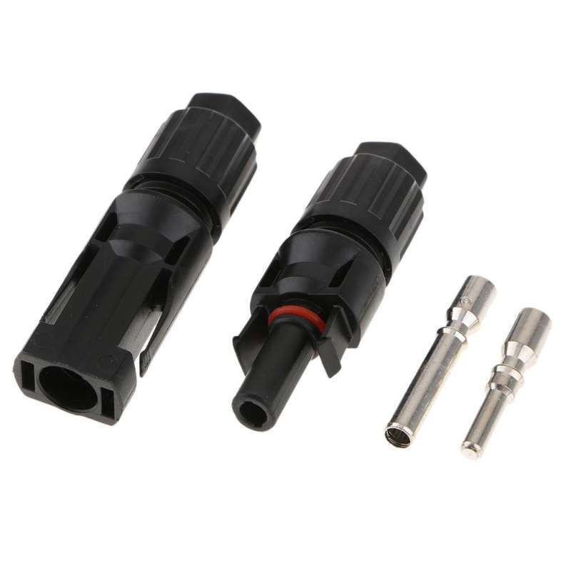 Promo 1Pack Male Female Solar Panel PV Cable Connectors Junction 60A ...