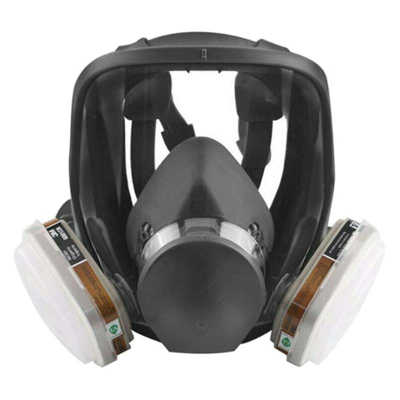 Jual Full Face Smoke Gas Filter Guards Shields Anti-fog Facepiece W ...