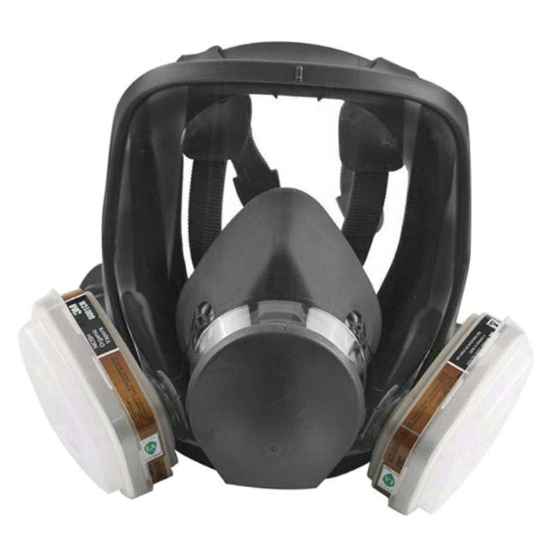 Jual Full Face Smoke Gas Filter Guards Shields Anti-fog Facepiece W ...