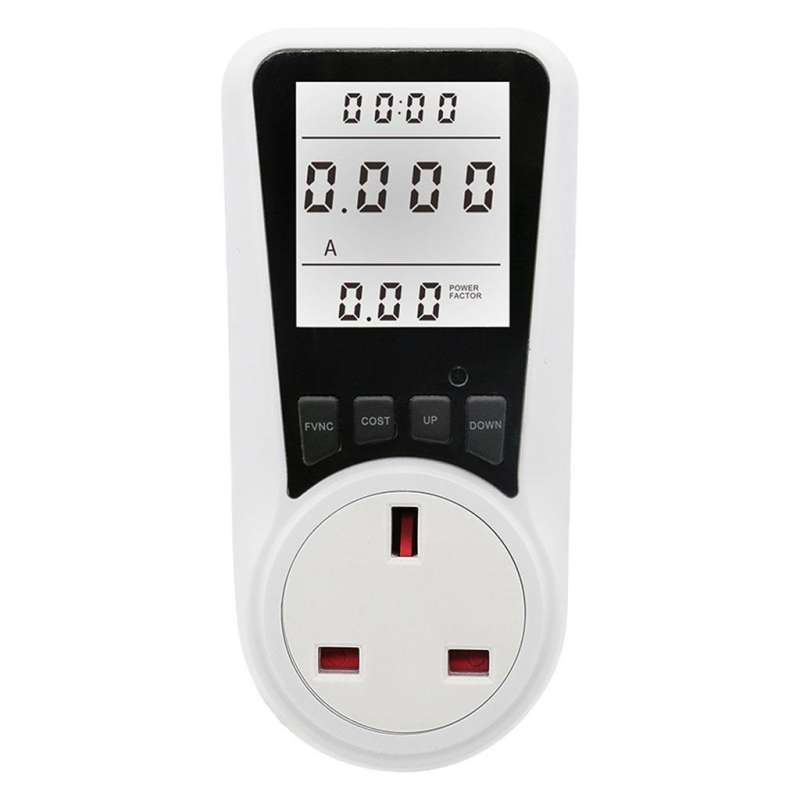 Promo Electricity Monitor Power Meter Plug-in Socket Power Meter Power ...