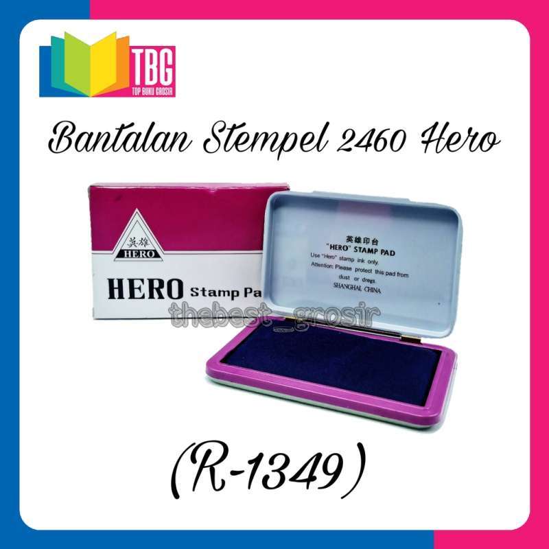 Jual 1 PCS BANTALAN STEMPEL KECIL 2460 HERO (R-1349) / STAMP PAD HERO / BAK TINTA STAMPEL di ...