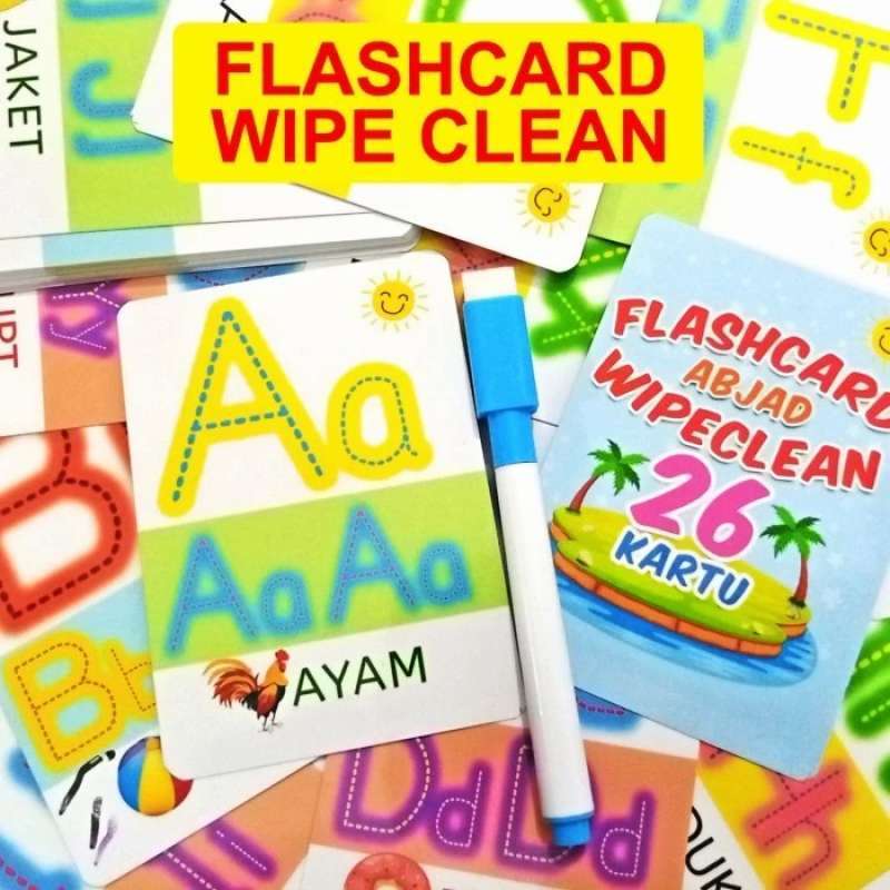 Jual Mainan Edukasi Flashcard Huruf Alpfabet - Flash Card Anak Edukatif ...