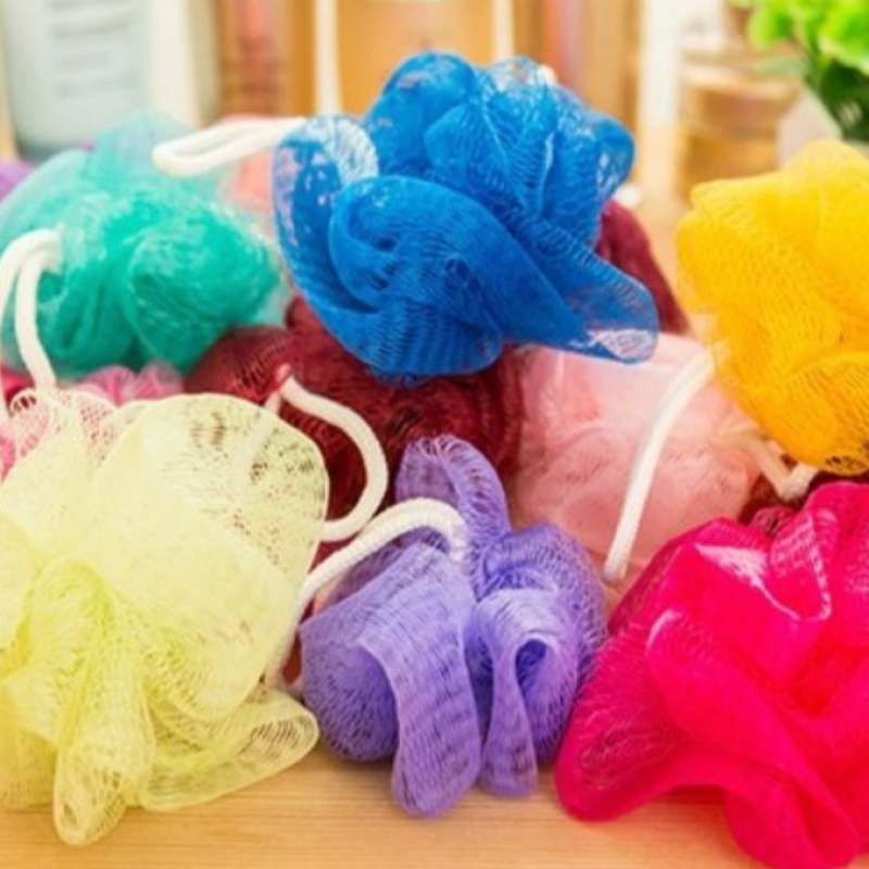 Promo Spons Pendek Mandi- Shower Puff Bath Sponge - Warna Random Diskon ...