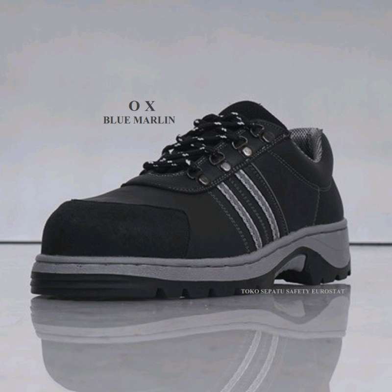 Promo Sepatu Safety Boots Blue Marlin Ox Original Steel Toe Cap (ada ...