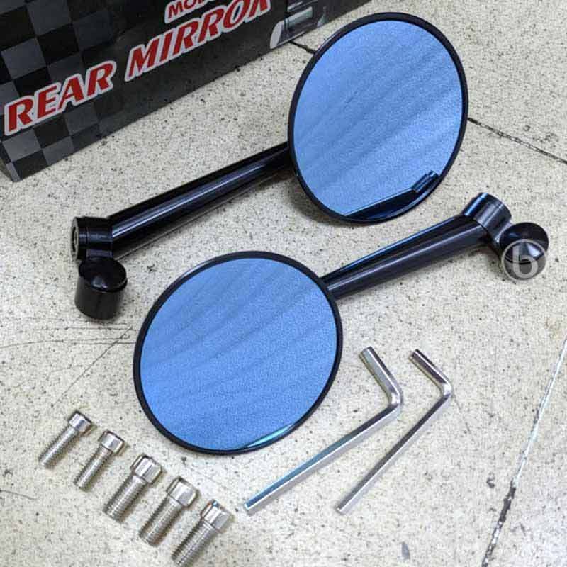 Jual CNC Model Bulat Retro Custom Kaca Spion Motor for Motor Custom ...