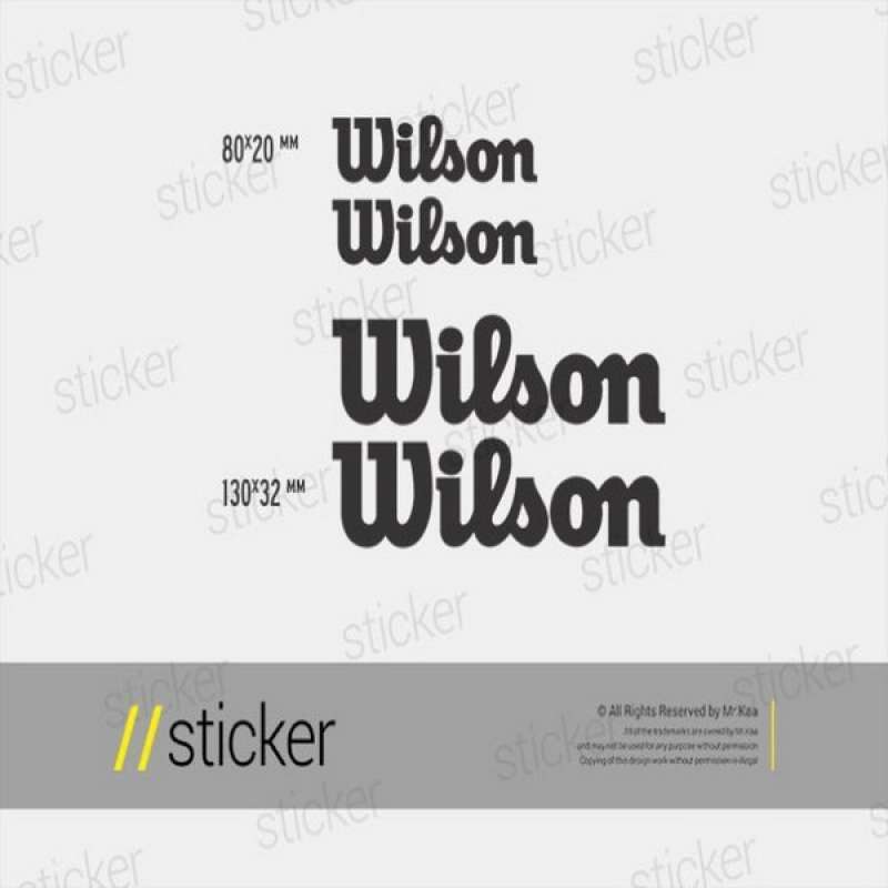 Jual Wilson Logo - Sticker Hotsale di Seller LauLafyu Store - | Blibli