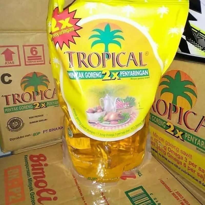 Promo TROPICAL Promo Minyak Goreng [Refill/ 2 Liter/1 Dus/6 Pouch ...