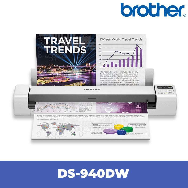 Jual Scanner Brother DS-940DW Portable ADF - 15 Lembar/Menit - (A4 ...