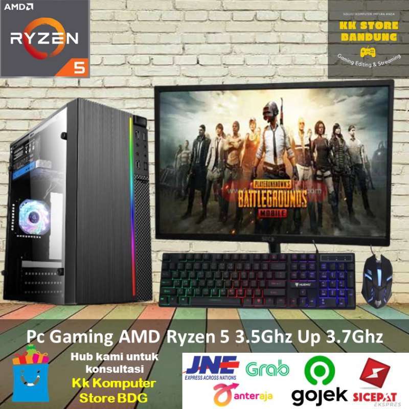 Jual Pc Desktop Amd Ryzen 5 Ram 8gb Full Set Monitor Siap Pakai ...