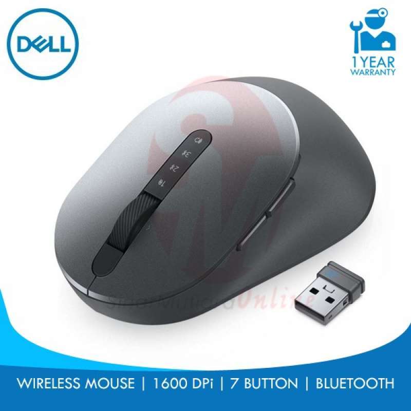 Jual Mouse Multi Device DELL MS5320W Wireless Bluetooth 1600 Dpi di ...