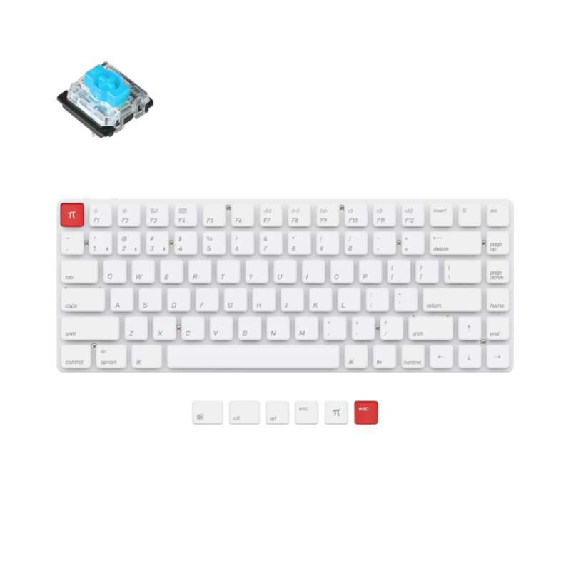 Jual Keychron K3 All WHITE Non-Backlight Ultra-Slim Wireless Mechanical ...