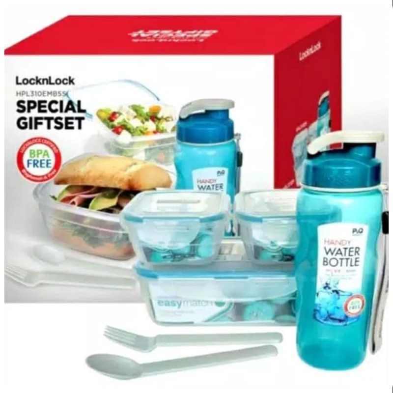 Jual Locknlock Special Gift Set Lock & Lock N Lock Set Lunch Box 5 In 1 ...