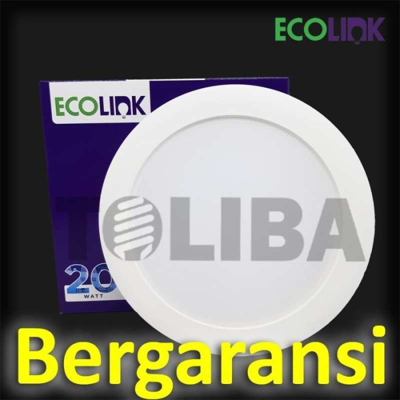 Jual lampu downlight led ecolink 20w 20watt 20 w 20 watt putih /kuning ...