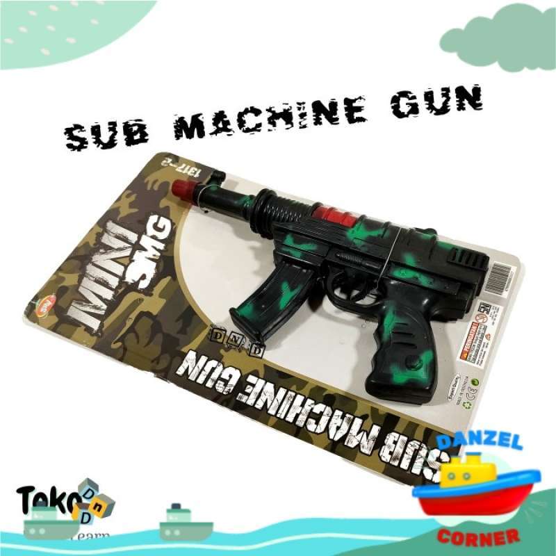 Jual Mainan Sub Machine Gun Pistol Flint Senapan Tektek Mini Smg Di ...