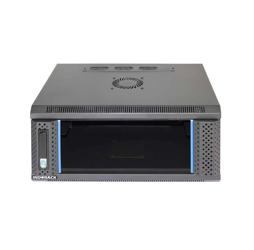 Jual INDORACK Wallmount Rack WIR4504S Single Door Rack Server 4U di ...