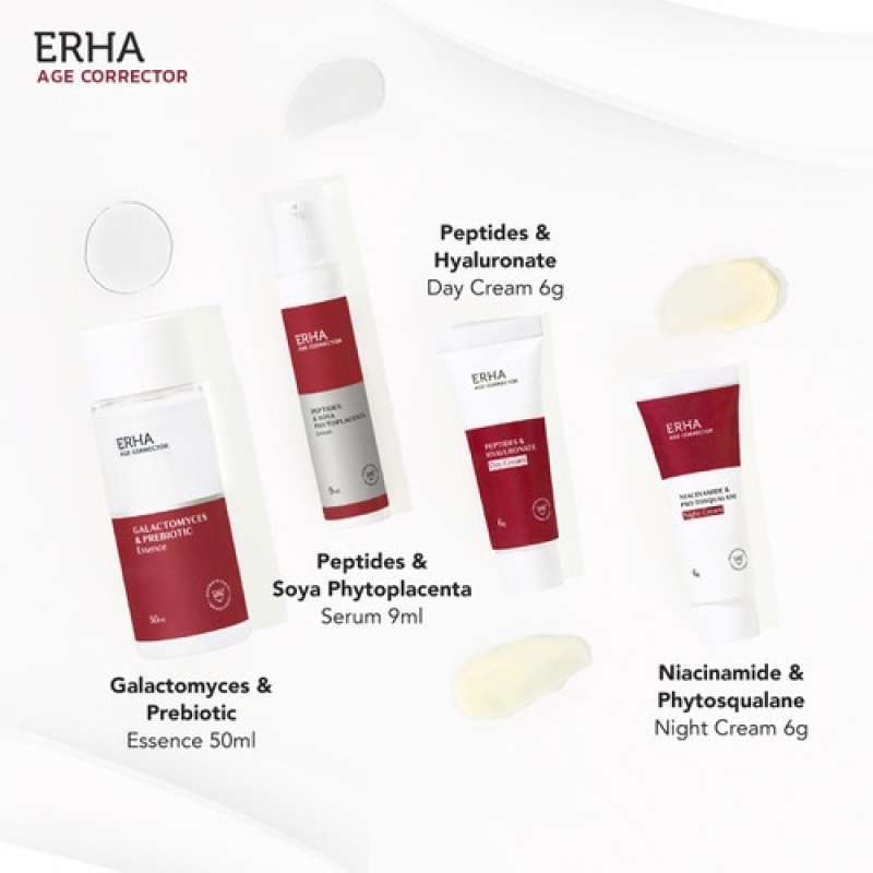 Jual Erha Age Corrector Day Night Cream Serum Essence Trial Kit - Anti ...
