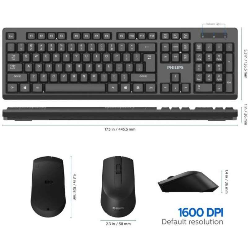 Jual Philips Wireless Keyboard C354 Mouse Combo Di Seller Gmt Harco ...