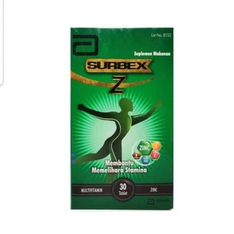 Jual Surbex Z 30 Tablet Box Multivitamin Zink untuk Daya Tahan Tubuh di ...