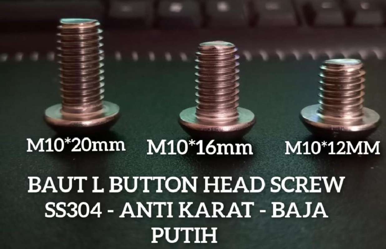 Jual Baut Button L M3 X 4mm Stainless Steel Ss304 Di Seller Cakra ...