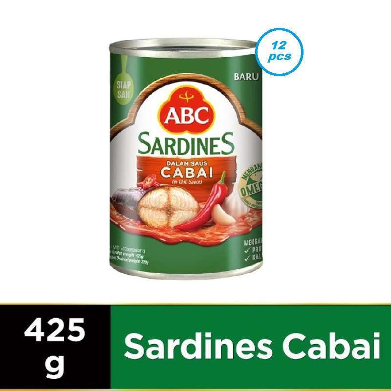 Promo ABC Sarden Makanan Kaleng [425 gr / 12 Kaleng] Diskon 5% di ...