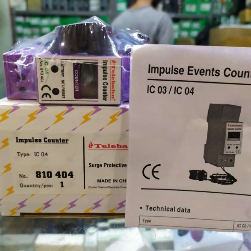 Jual Penghitung Sambaran petir / Impulse Counter Telebahn iC 04 Digital ...