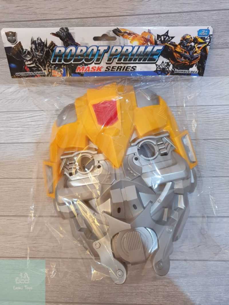 Promo MAINAN ANAK TOPENG TRANSFORMERS BUMBLEBEE COSPLAY MASK WITH LIGHT ...